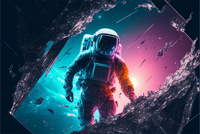 General 2304x1536 AI art astronaut spacesuit space science fiction ...