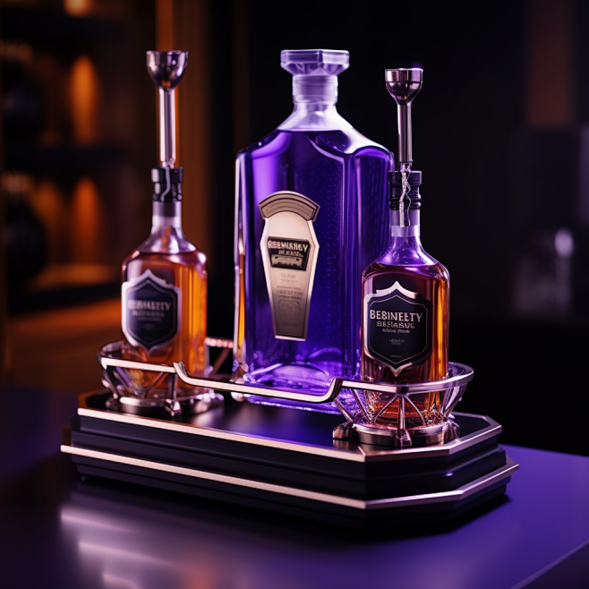 Lihe_Brandy_packaging_display_purple_and_black_liquor_color_is ...