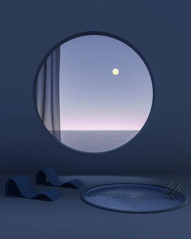 C4D立体场景p4d素材-Pinterest-花瓣网