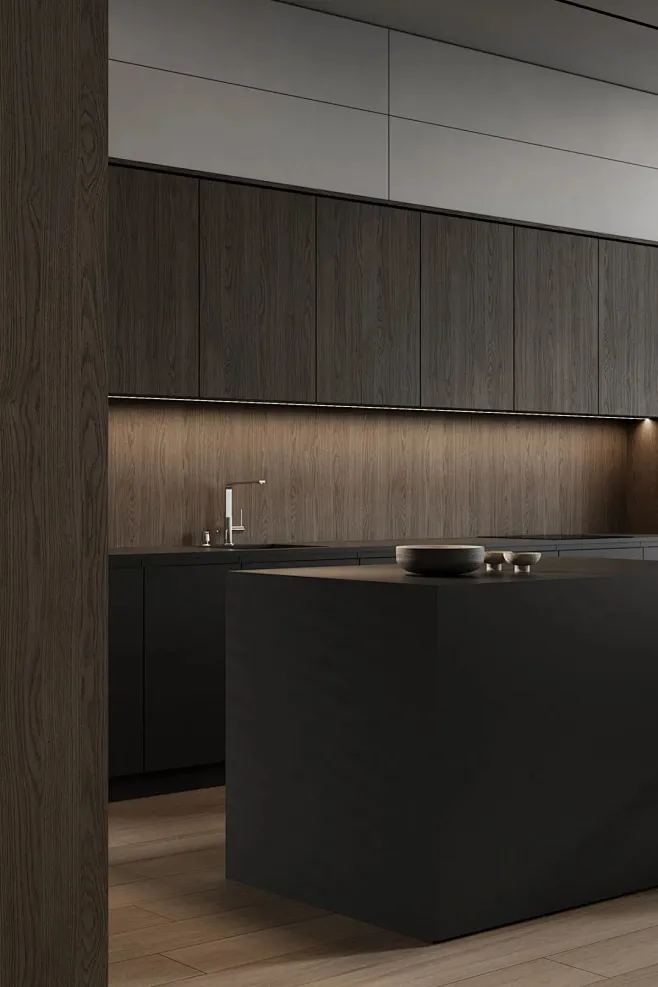 灰白 + 原木，高级而宁静的雅致 | DUB Design Studio -建e室内设计网-设计案例-花瓣网