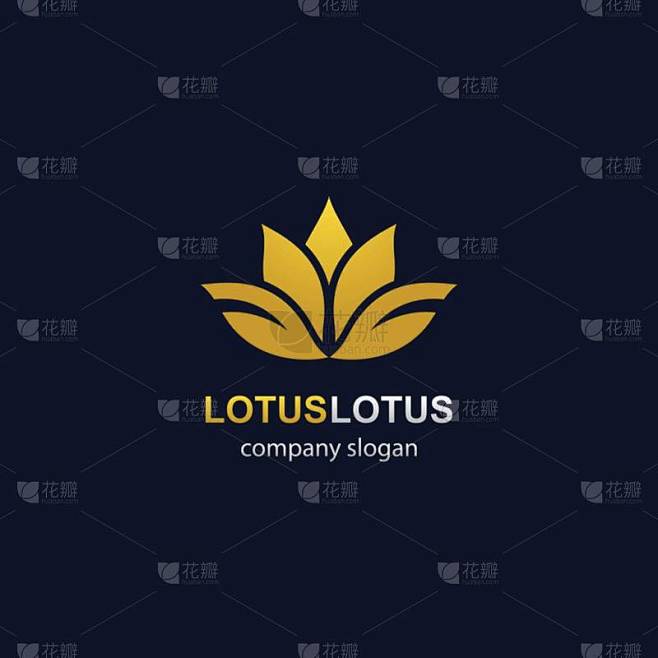 Lotus logo模板矢量图标设计