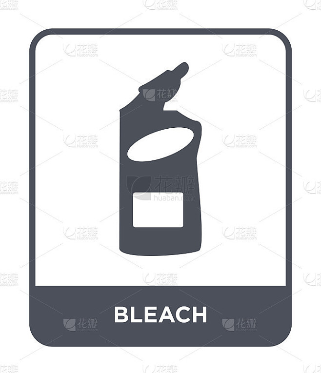 bleach icon vector on white background, bleach tre