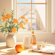 Water drops, in the style of light gold and pure white, realist ...