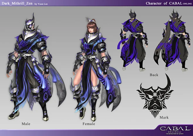 Concept Art of CABAL ONLINE 1,2_Ver.1, Yoon LEE : Character Concept Art ...