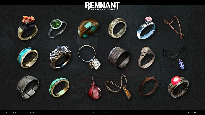 3D Icon Design - Remnant: From the Ashes - DLC 1 and 2 - Rings, Nelson ...