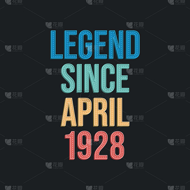 Legend since April 1921 - retro vintage birthday t