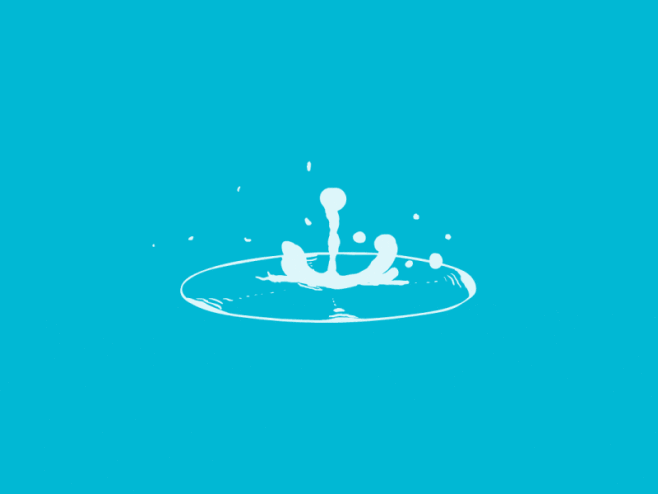 2D Water Practice wet motion graphics 2d splash drop water