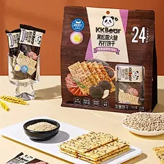 【超友味旗舰店】KKBear黑松露火腿苏打饼干藜麦奇亚籽风味零食-tmall.com天猫-花瓣网