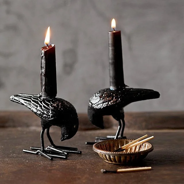 Fancy - Raven Tiny Taper Holders-花瓣网