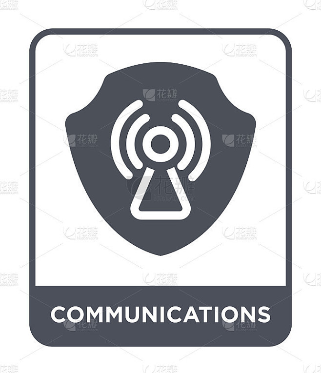 communications icon vector on white background, co