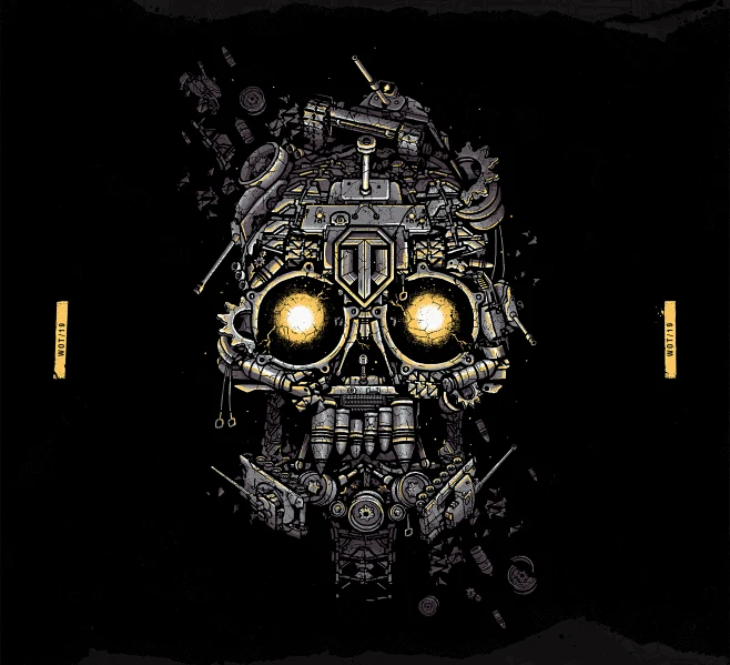 Tank Skull : We invite you to take a look at prints and illustrations ...