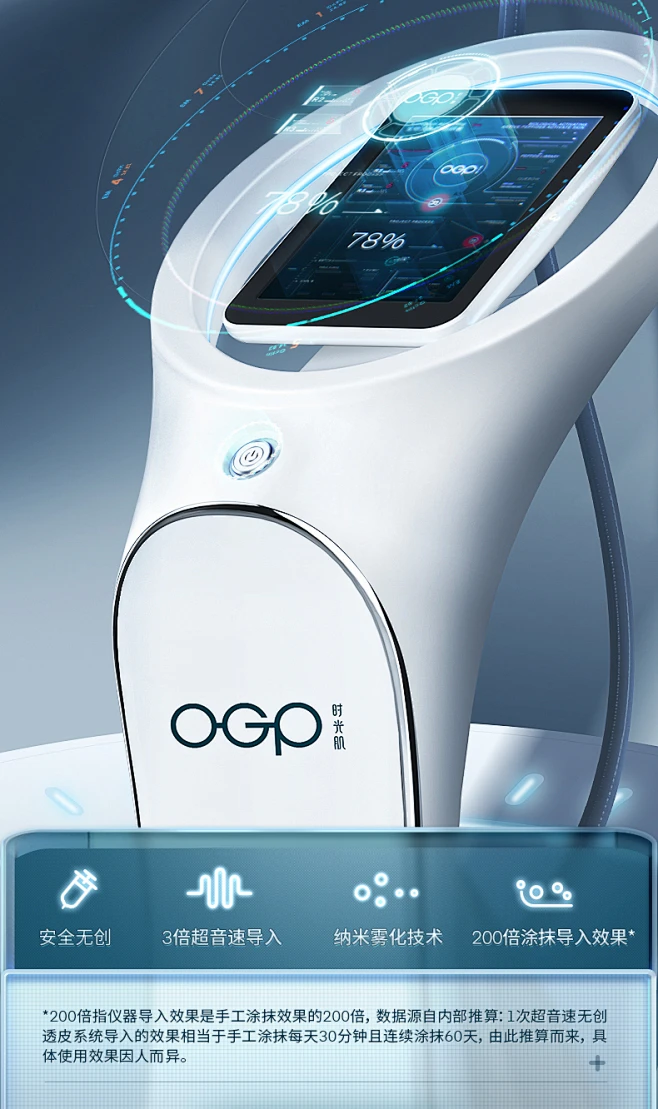 OGP时光肌超音速无创透皮系统/即效导入纳米雾化智能操作美容仪器-tmall.com天猫-花瓣网