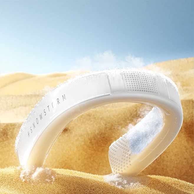 挂脖风扇。3c_dae8e89d-花瓣网