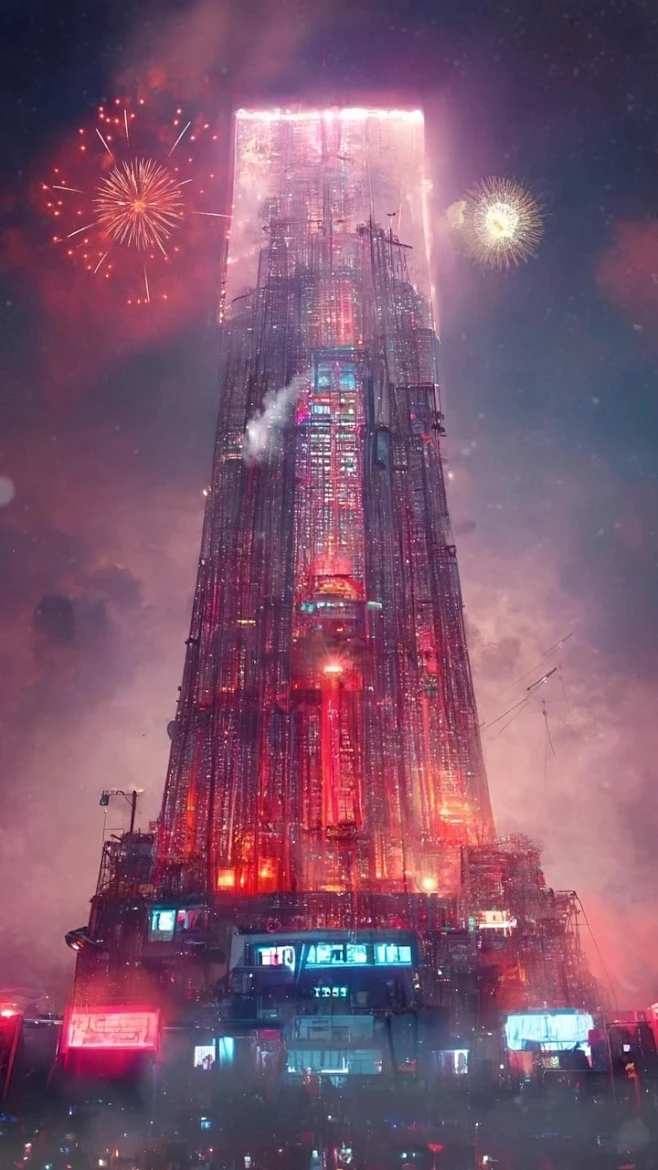 M Corp Tower headquarters Night City #cyberpunkcity #cyberpunk # ...