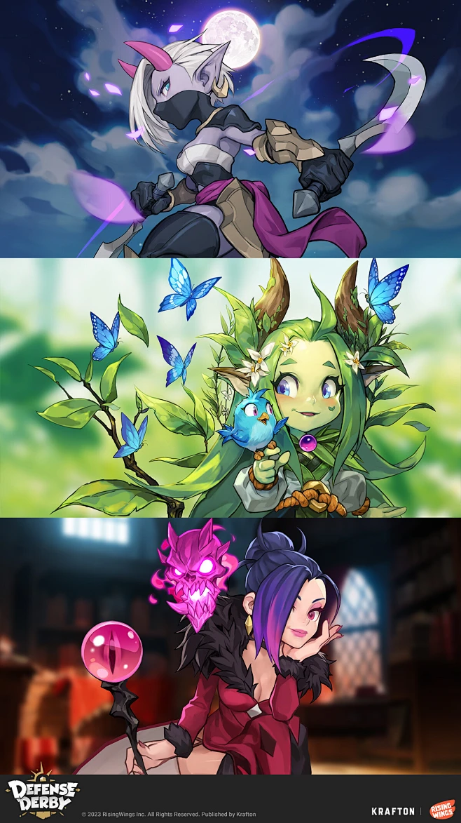 Season Event Illustrations for DEFENSE DERBY.-花瓣网