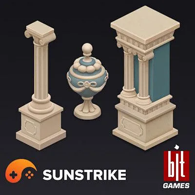 Architectural environment objects, SunStrike Studios-花瓣网