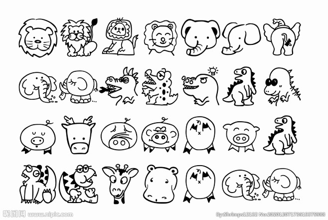 动物简笔画
