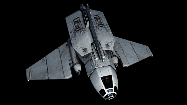 Mu-class Light Shuttle Mu级轻型穿梭机 08，Ansel Hsiao 为星战系列创作的飞船作品