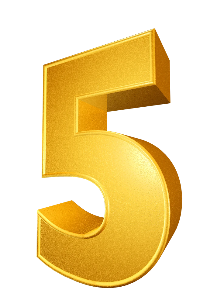 数字5 png透明-花瓣网