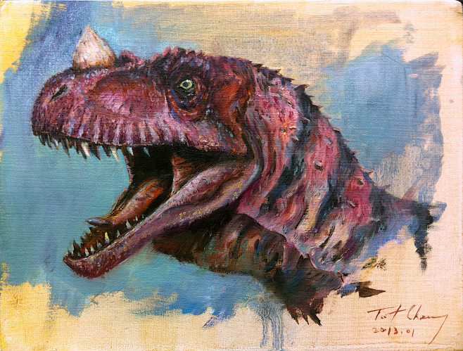 Study of JP3 Ceratosaurus Head(0C397)