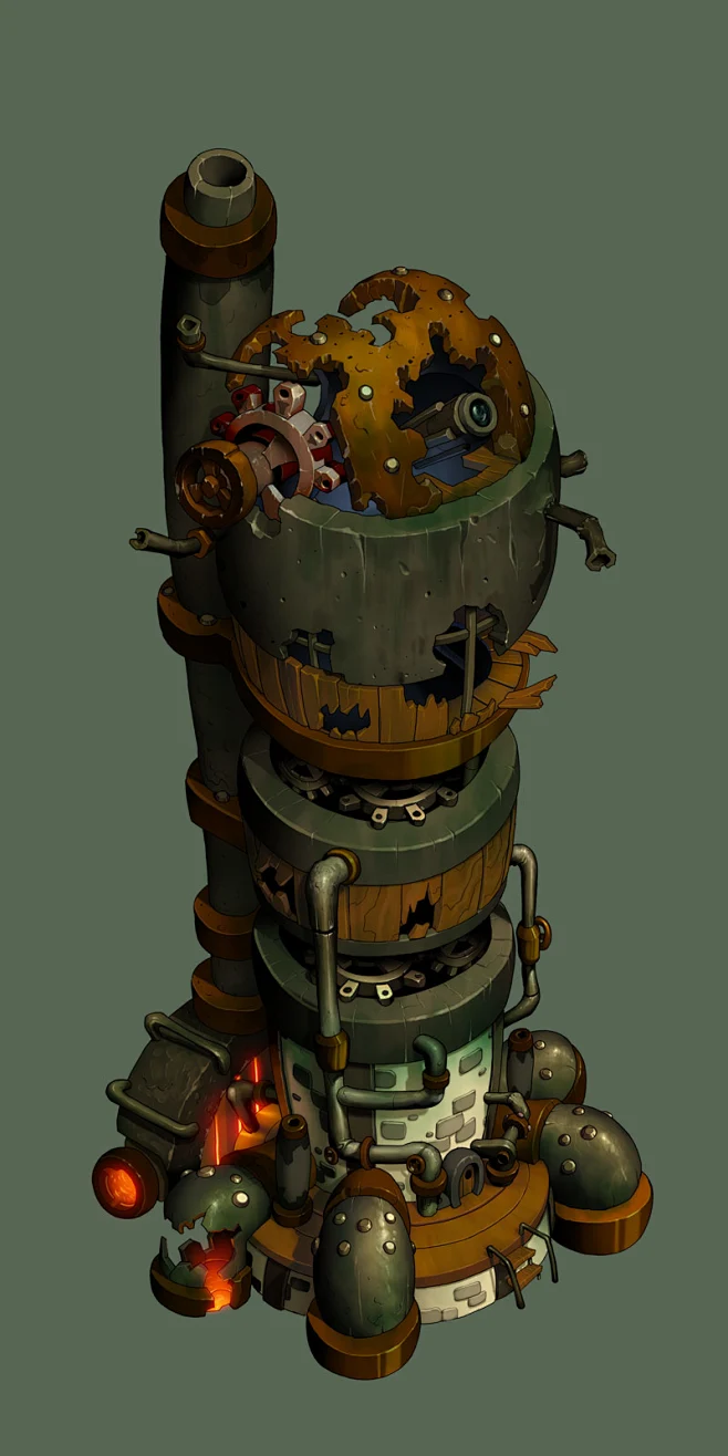 Scrapyard Tower by *danimation2001 on deviantART-花瓣网