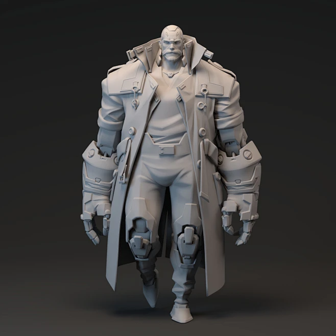Cyborg unit - 3D, Thibaut Granet : Something I have been working on ...