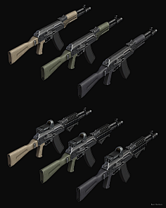 军工武器-花瓣网|陪你做生活的设计师 | Bolton : Some very-low-poly work for a personal ...