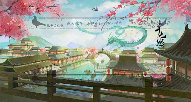 近期古风场景合集4_十七悠__插画师作品_涂鸦王国gracg.com-花瓣网