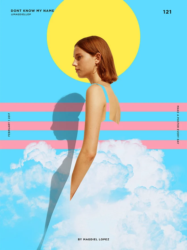 Make a poster every day 121 © Magdiel Lopez I Diseno grafico I Collage ...