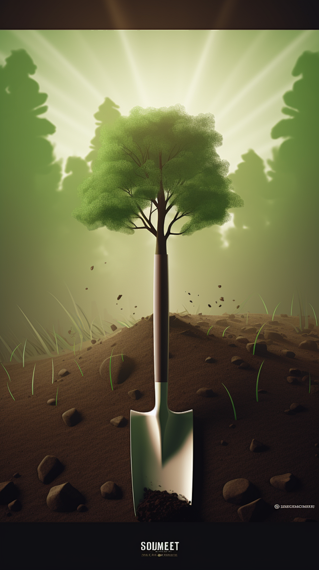 zg7700_Design_Poster_Groundbreaking_sapling_In_the_dirt_Unreali ...
