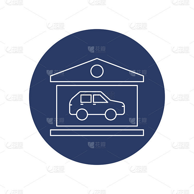 汽车销售汽车经销商图标向量