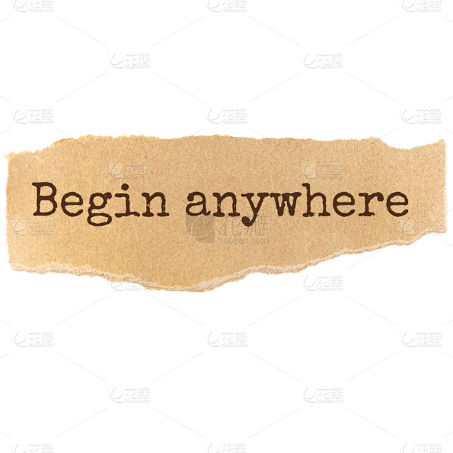 Teared Paper Text Sticker