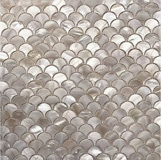 贝壳马赛克扇形贴图-花瓣网