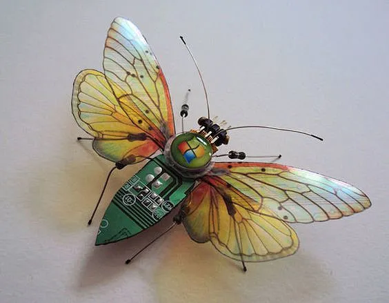 Artist gives old computer parts renewed purpose by turning them into ...