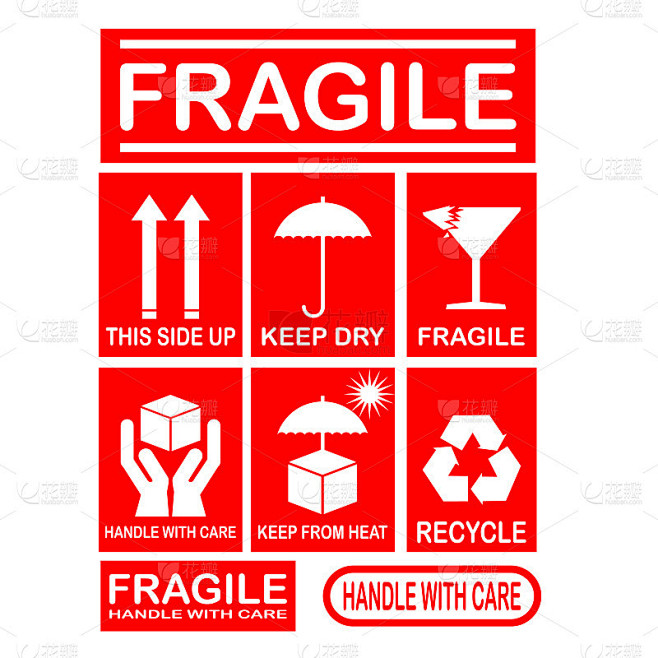 fragila,贴纸向量