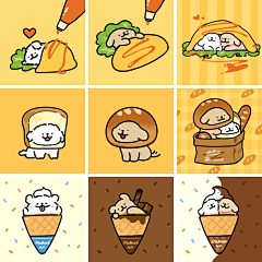 线条小狗-韩国画师moonlab_studio创作：马尔济斯小狗-花瓣网|陪你做生活的设计师 | 线条小狗表情. - 小红书