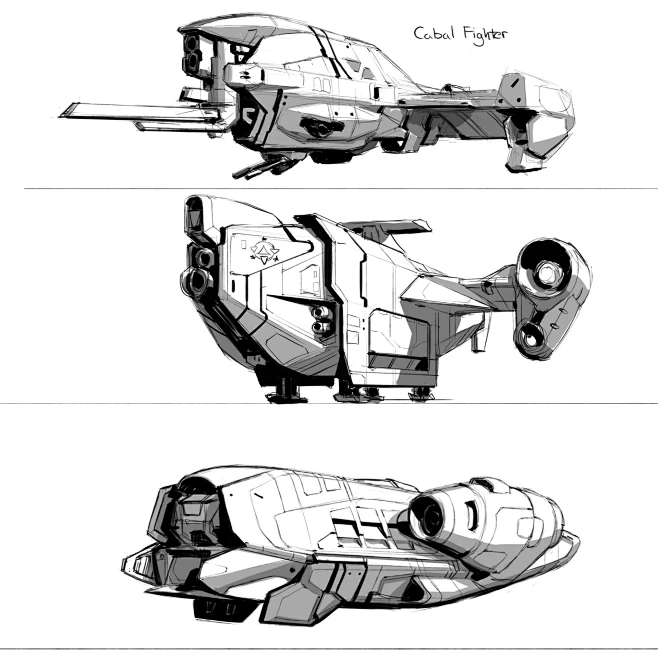 Destiny: Cabal Spacecraft iteration, Isaac Hannaford : Destiny: Cabal ...