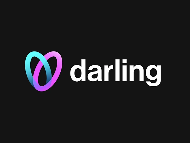 darling logo design for a dating platform brand identity branding ...