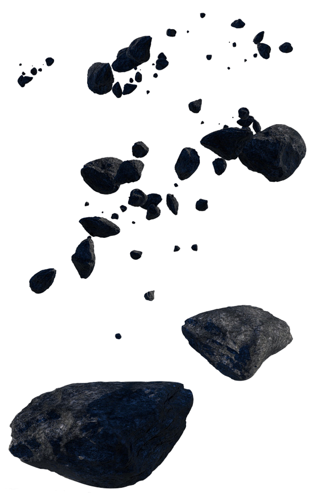 飞溅碎石悬浮石头假山岩石鹅卵石石块石免扣PNG免抠设计元素素材 -花瓣网