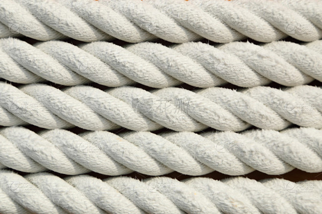 白粗绳纹理