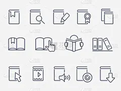 【南门网】 icon 图标 标签 线条 画册 标题 标识 495041-花瓣网