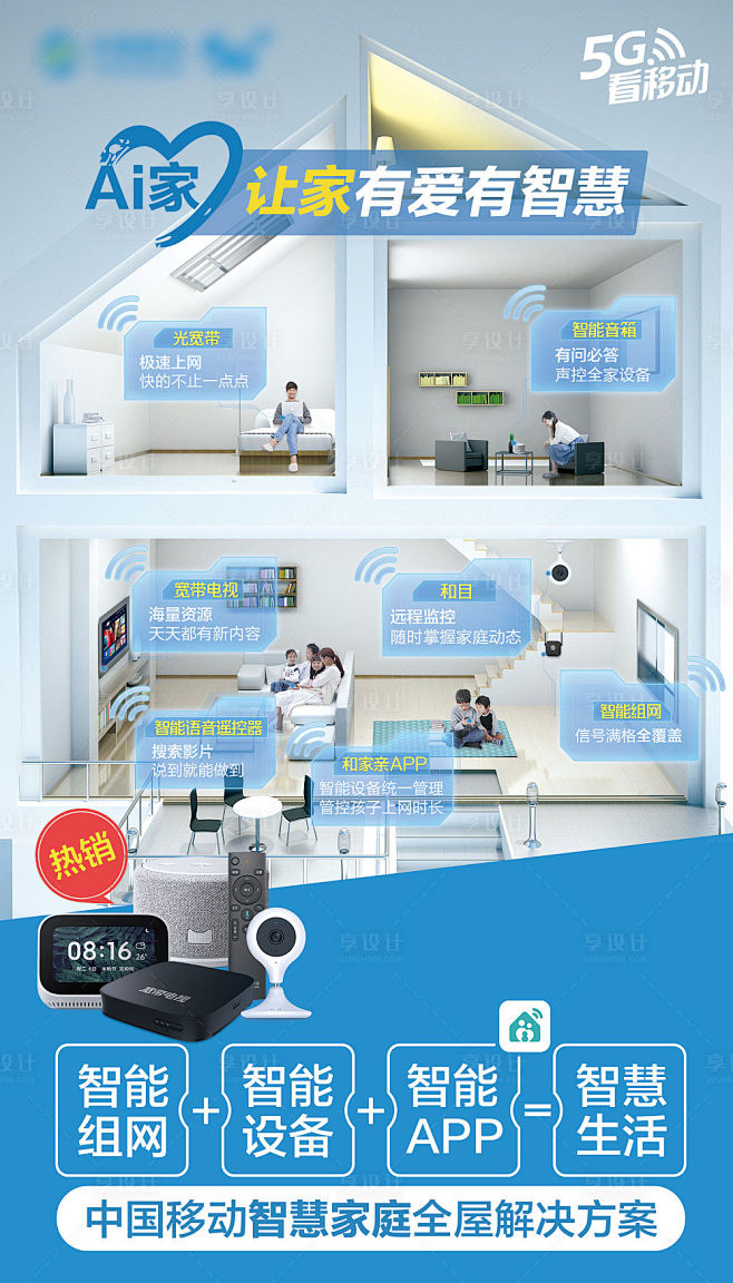 智慧家庭海报-源文件分享-ywjfx.cn