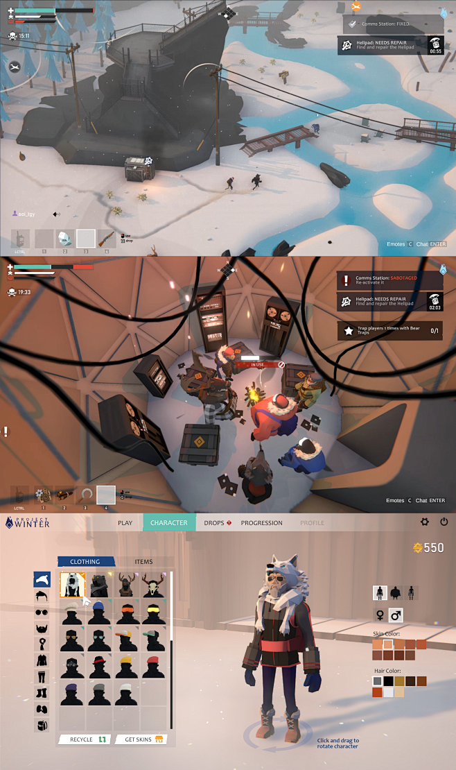 《Project Winter》是一款以社交欺骗和逆境生存为主题的 8 人多人游戏。沟通和团队合作对于幸存者的终极逃生目标至关重要。收集资源 ...