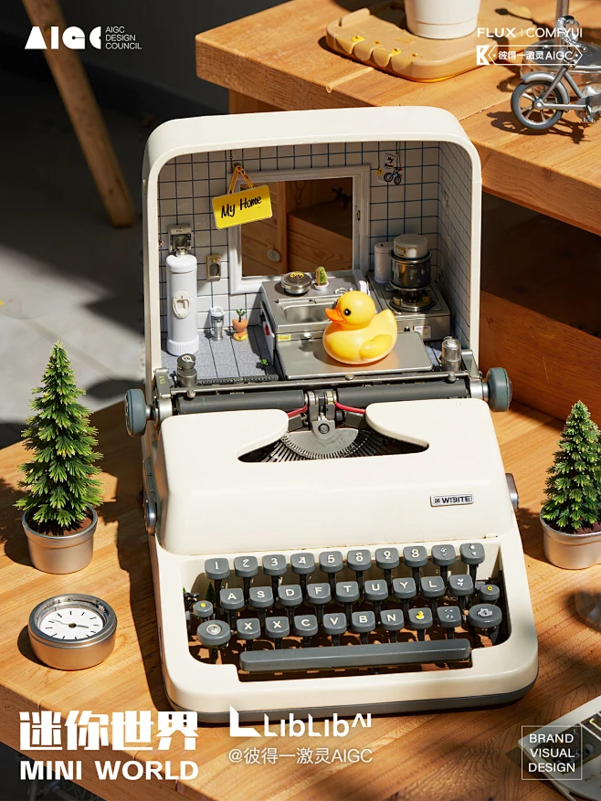 【一元】FLUX-3D运营电商poster-LoRA-一元AI字体研究所-LiblibAI-花瓣网