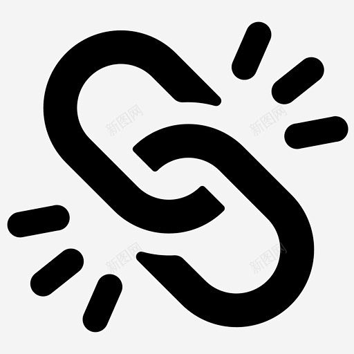 供应链断链链接图标 免费下载 页面网页 平面电商 创意素材