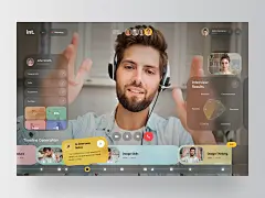 Online Video Call Platform call classic ui clean ui design conferance ...