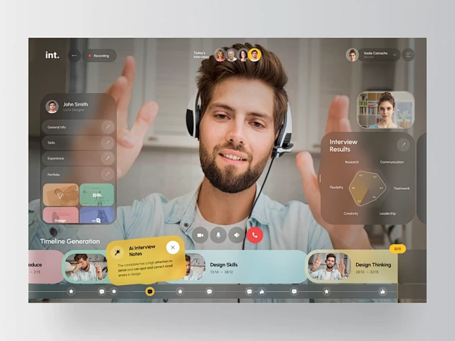 AI Platform UX UI-花瓣网
