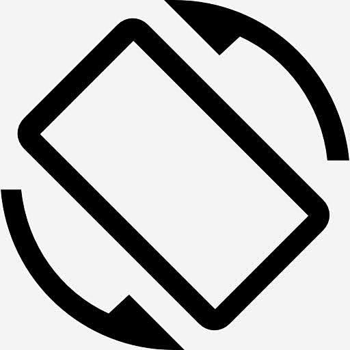 屏幕旋转按钮图标 https://88ICON.com 屏幕 界面 按钮 平板电脑 智能手机 旋转