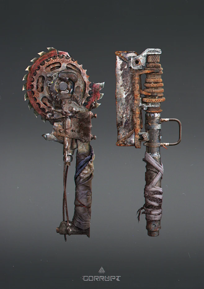Post apocalyptic melee weapons, Anton Kuhtitskiy : Hi guys! I created ...
