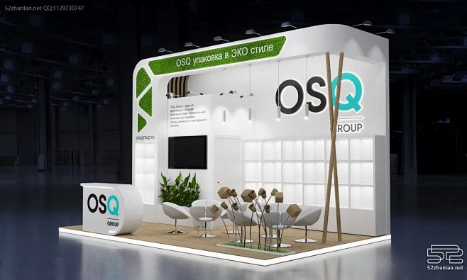 【OSQ】展台设计分享 – 52展览设计-花瓣网